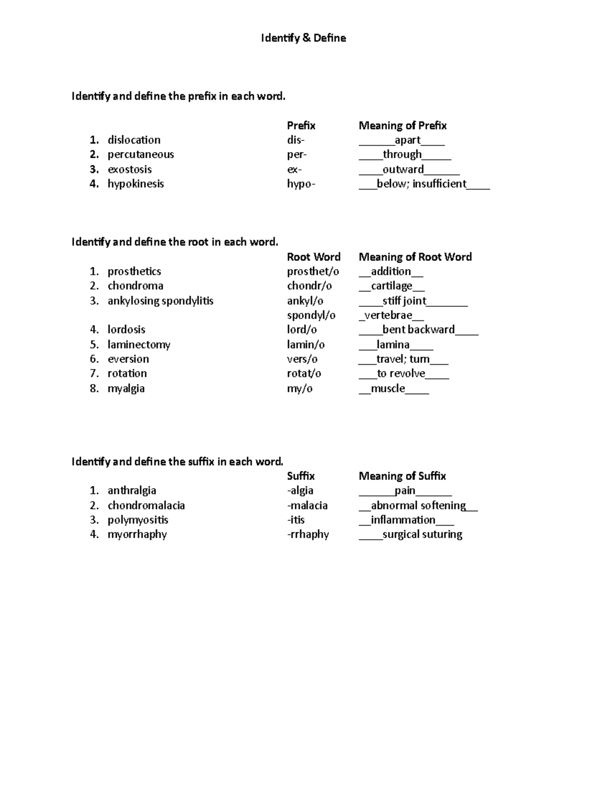 Terminology worksheet module 4 - Identify & Define Identify and define ...