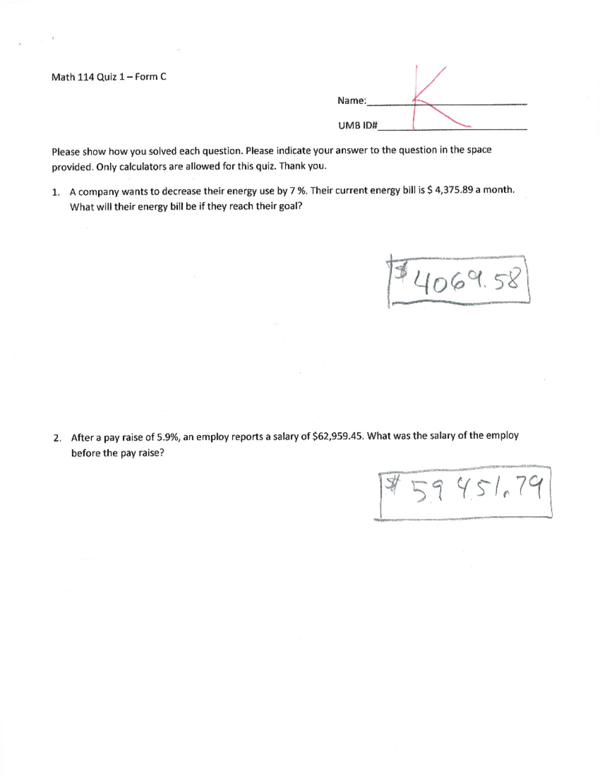 Math 114 Quiz 1 2023 with Ans - MATH114QR - Studocu
