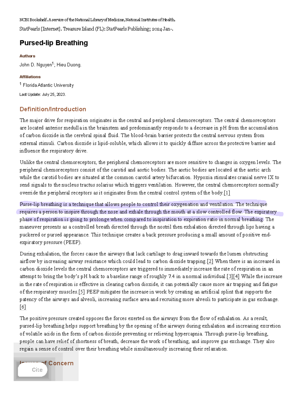 Pursed-lip Breathing - Stat Pearls - NCBI Bookshelf 2 - NCBI Bookshelf ...
