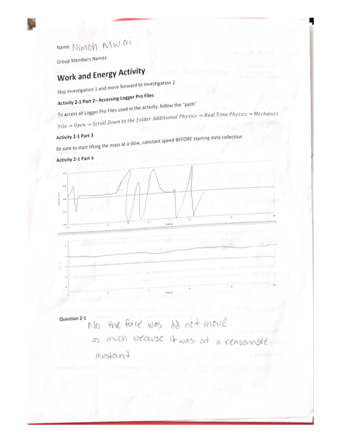 physics lab work - PHYS 1315 - Studocu
