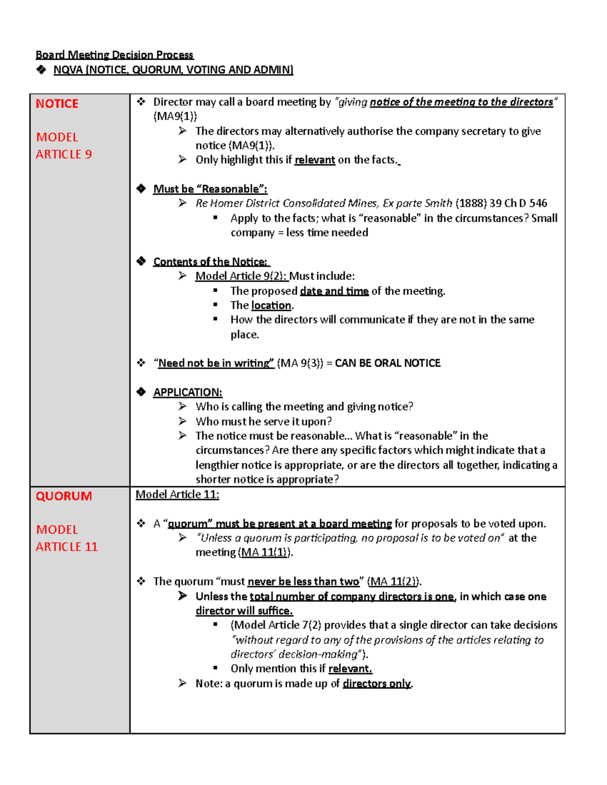 1. Board Meeting Decision Process - Board Meeting Decision Process NQVA ...