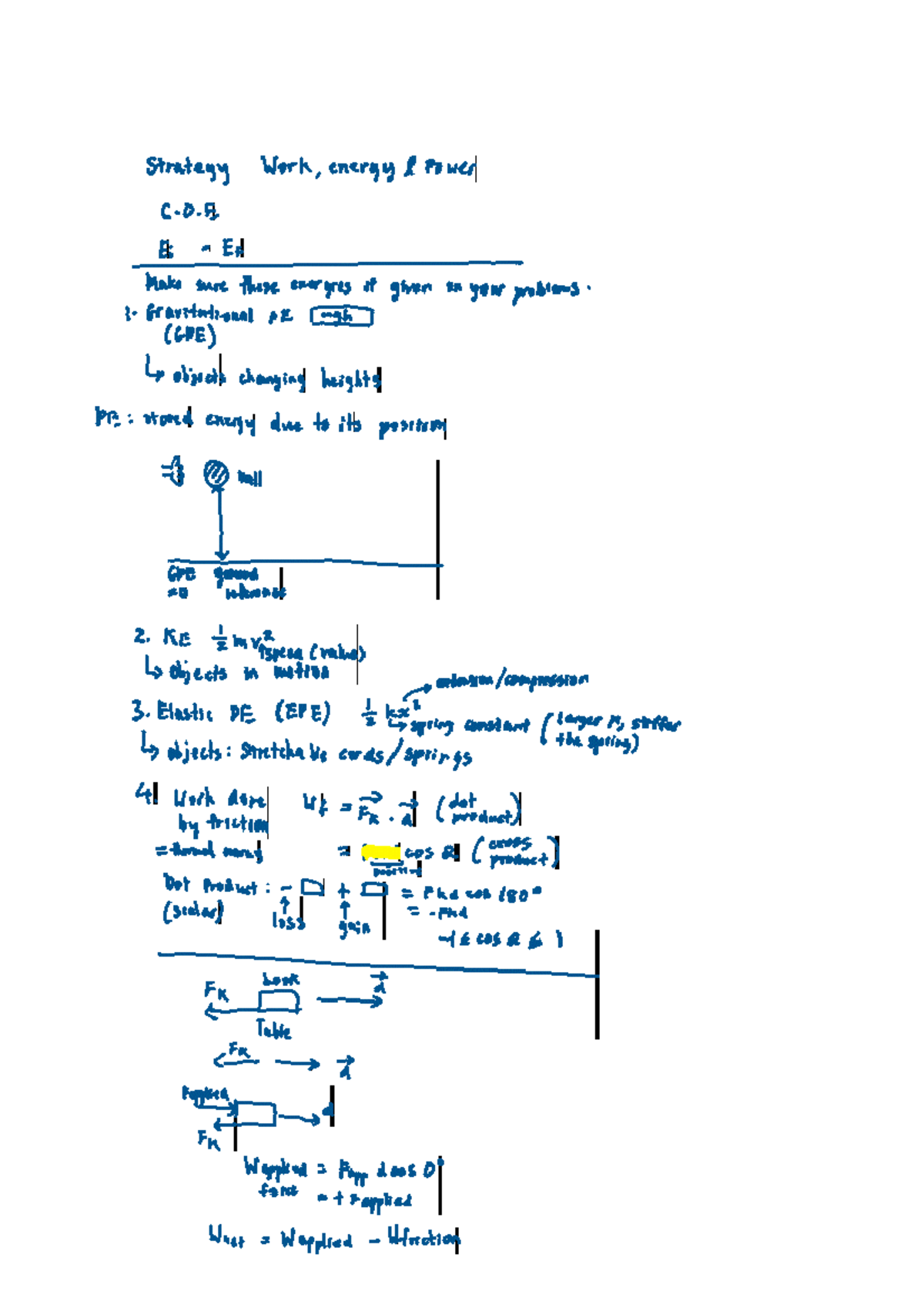 Work energy power - ph1012 - PH1012 - Studocu