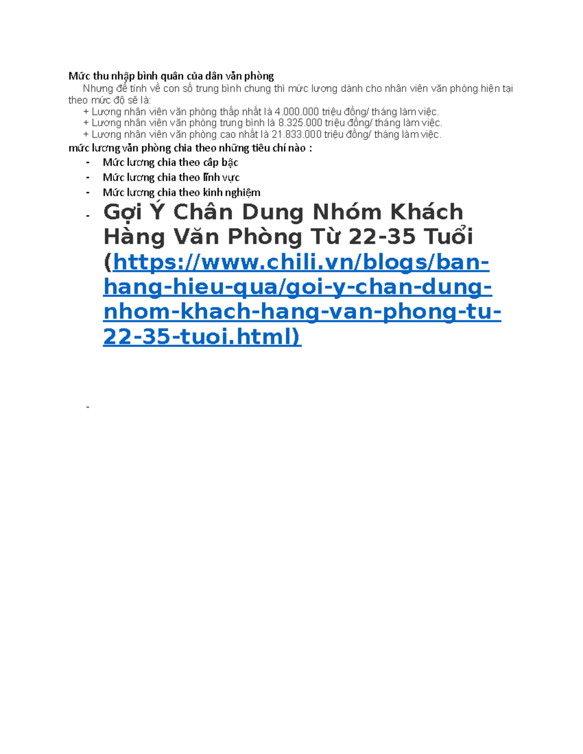 Mức thu nhập bình quân của dân văn phòng - M ức thu nh p bình quân c a dân văn phòng ậ ủ - Studocu