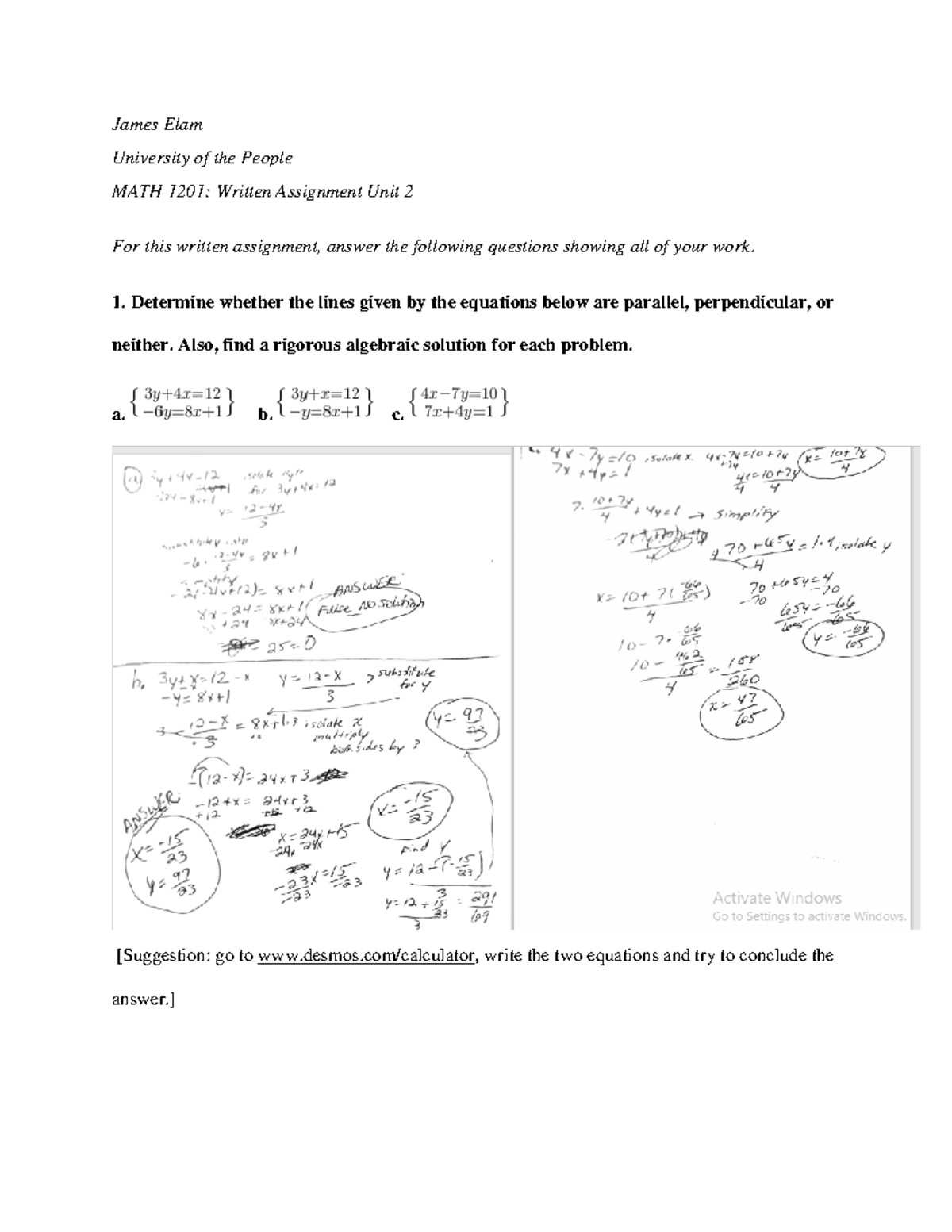 math-1201-written-assignment-unit-2-james-elam-university-of-the