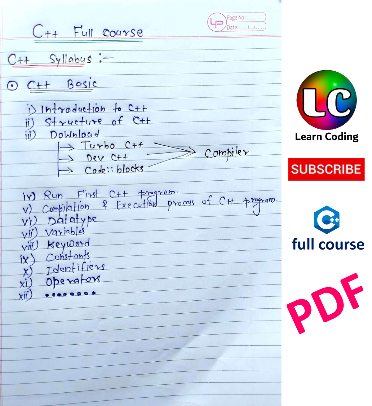 Cpp full course - THIS IS FOR C LANGUAGE - bachelor of computer application - Learn Coding full ...