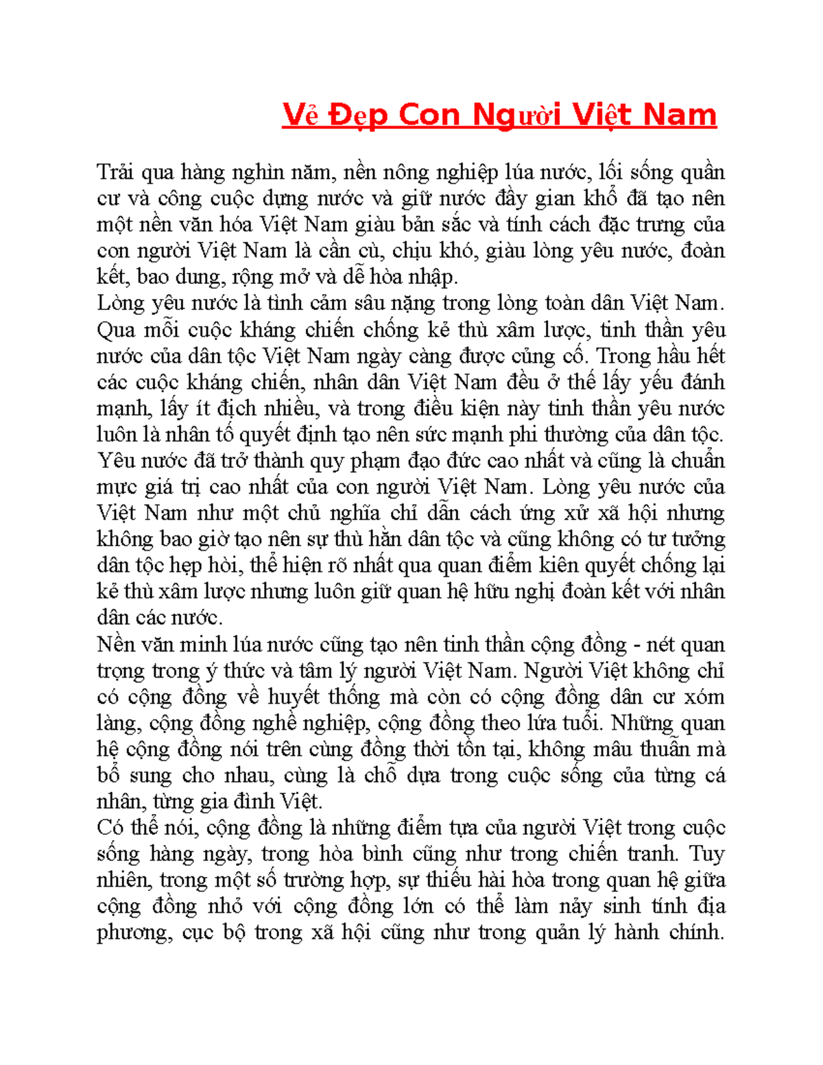 Vẻ Đẹp Con Người Việt Nam Vẻ Đẹp Con Người Việt Nam Trải Qua Hàng Nghìn Năm Nền Nông Nghiệp