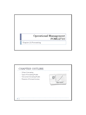 Operations Management-Chapter 2 - Operations Management POMG2710 ...