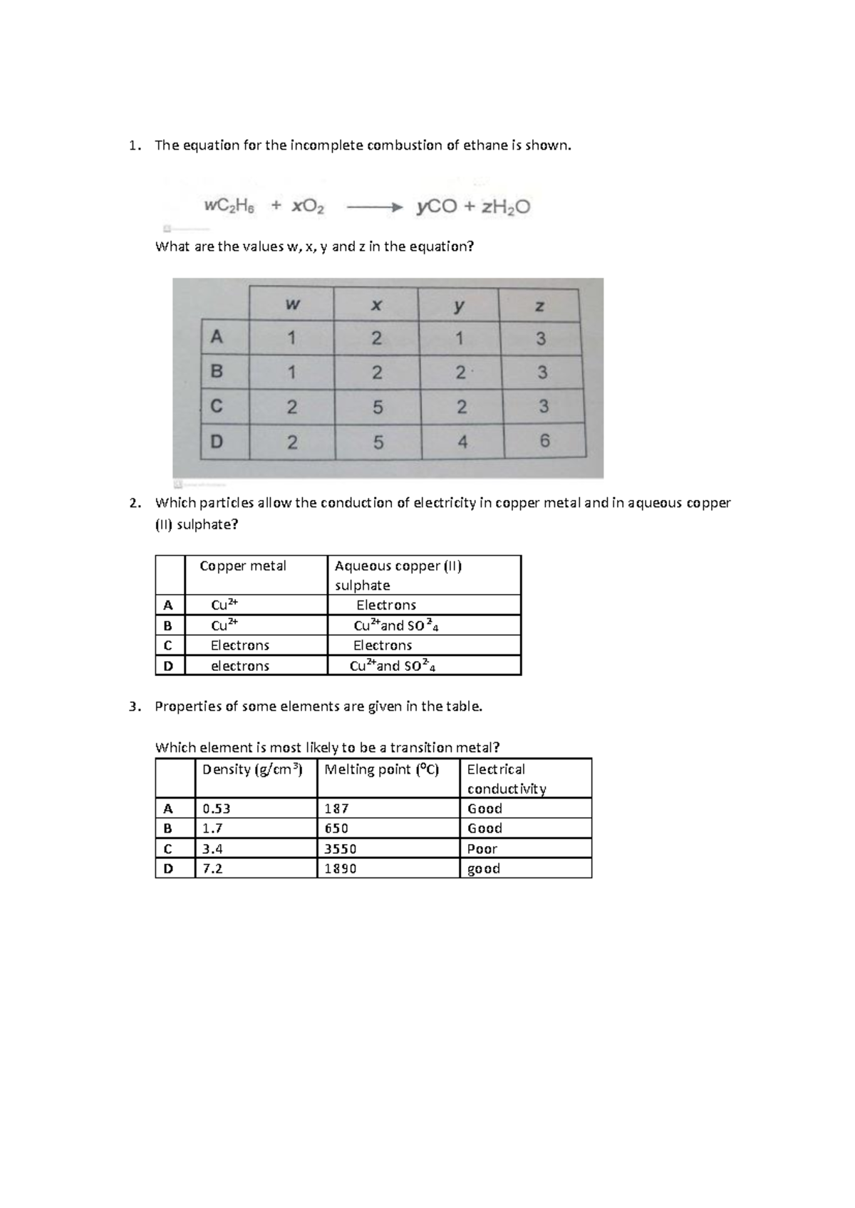 1695972918981 topic test 2 - The equation for the incomplete combustion ...