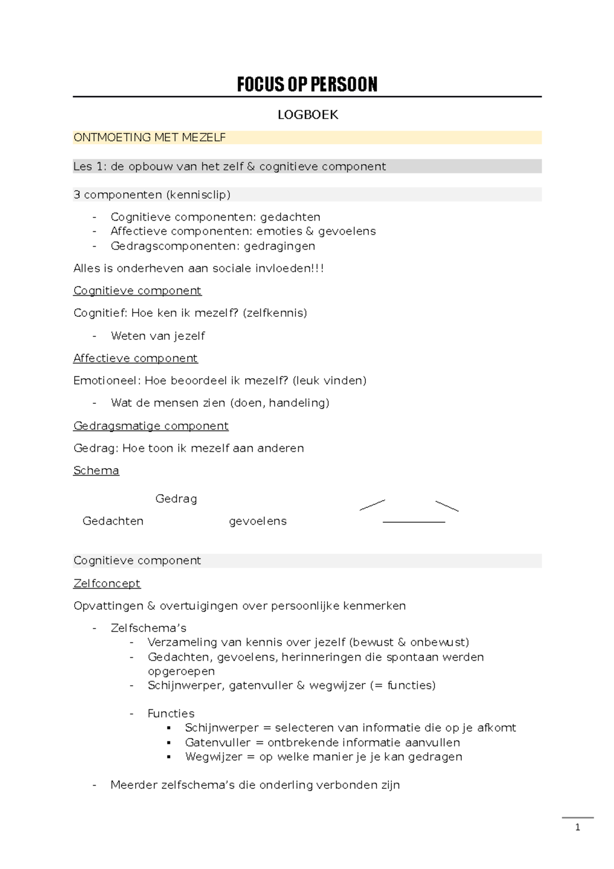 Focus OP Persoon (logboek) - FOCUS OP PERSOON LOGBOEK ONTMOETING MET ...