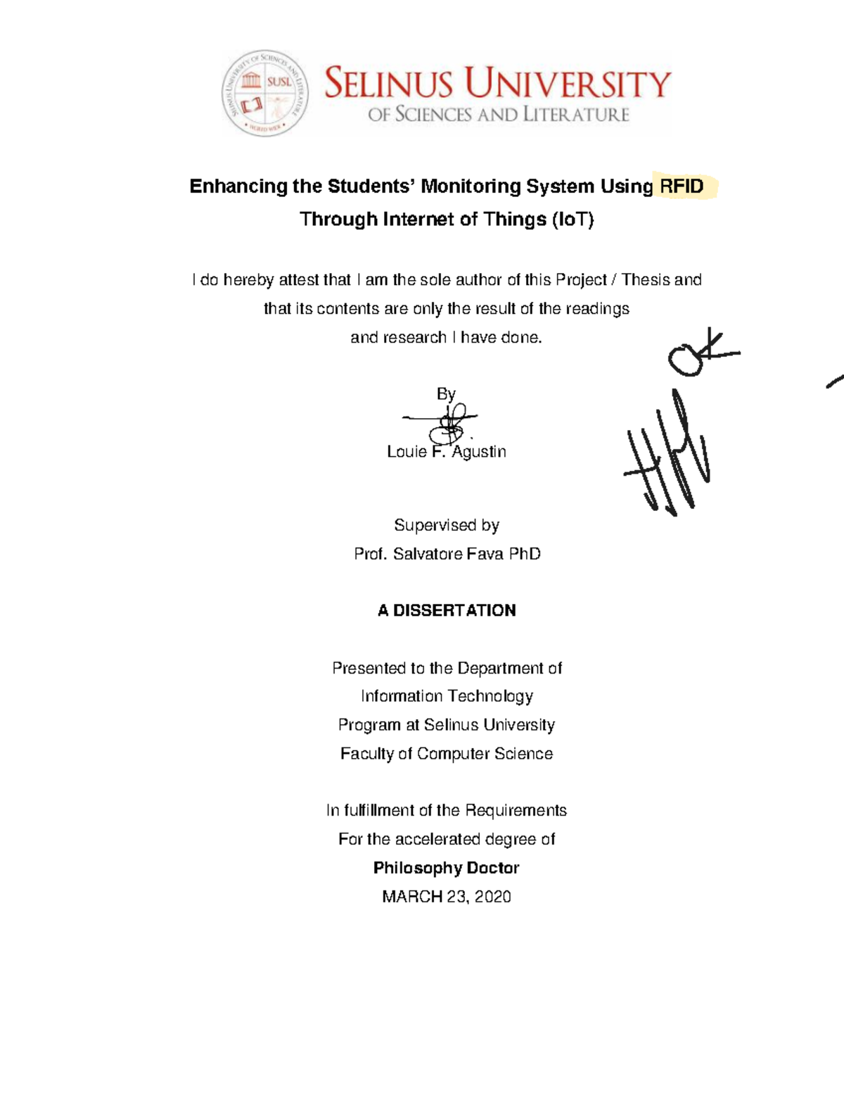 Journal 2 FYP - Enhancing the Students’ Monitoring System Using RFID ...