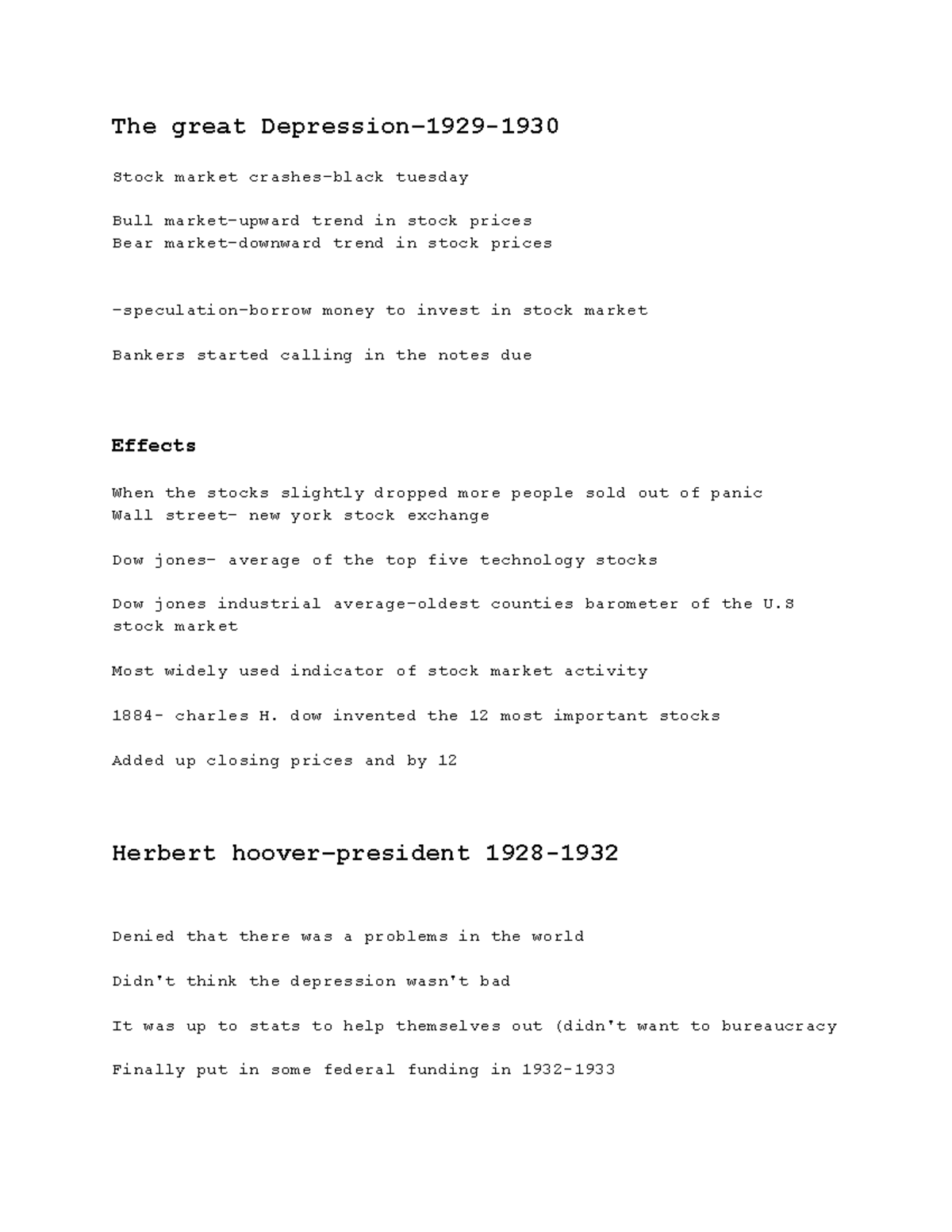 The great Depression–1929-1930 - The great Depression–1929- Stock ...