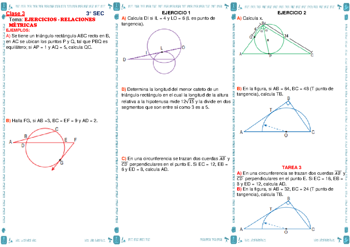 Geometría - Clase 3 - 3° AGO II - 3° E-I SEC - Clase 3 3° SEC Tema ...