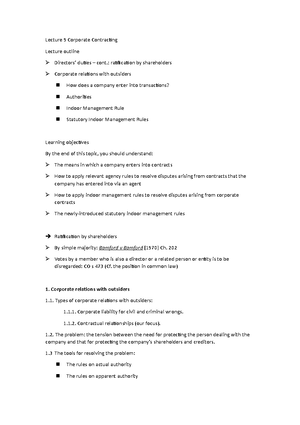 Lecture 1 Nature and Types of Companies - Lecture 1: Nature and Types ...