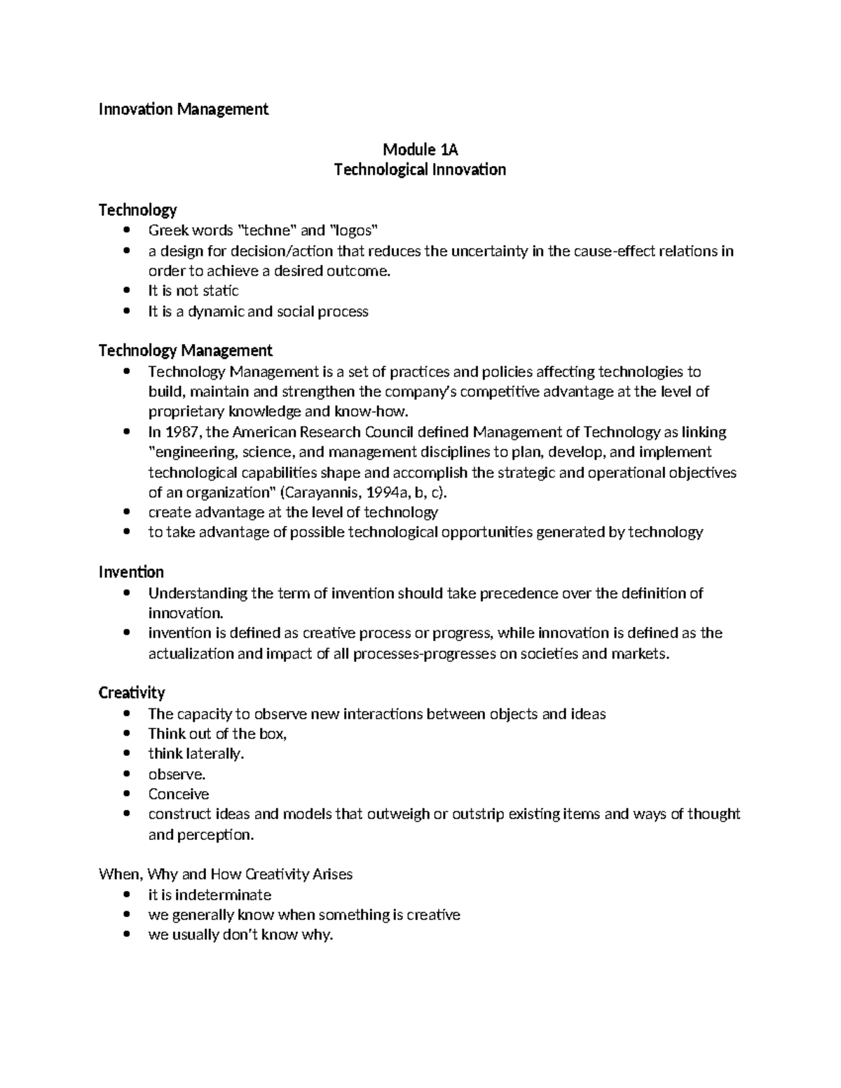 Innovation Management- Technological Innovation - Innovation Management ...