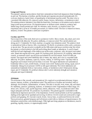 SOAP Sample 1 - SOAP note documentation - Subjective Chief Complaint ...