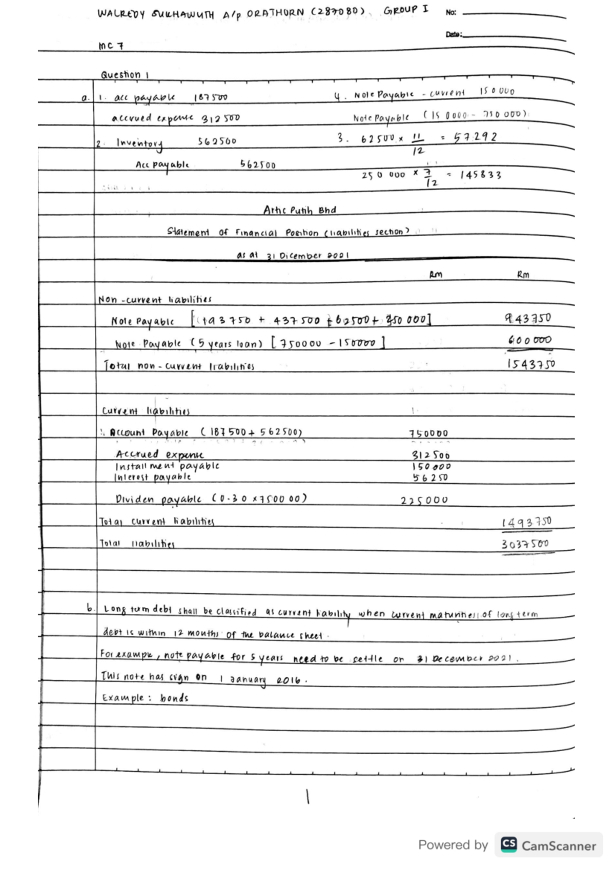 Mc7 - Free - Financial Accounting & Reporting I - Studocu