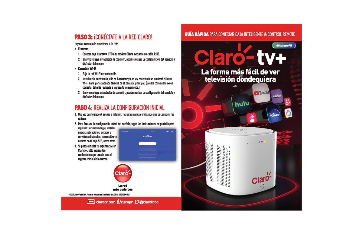 070394 2021 CLO Guia Rapida Folleto - PASO 3: iCONÉCTATE A LA RED CLARO ...