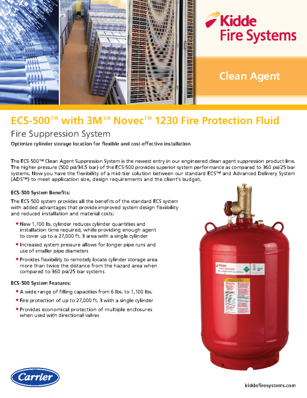 ECS-500-Novec-1230-Clean-Agent-Fire-Suppression-System SS-K-114 ...