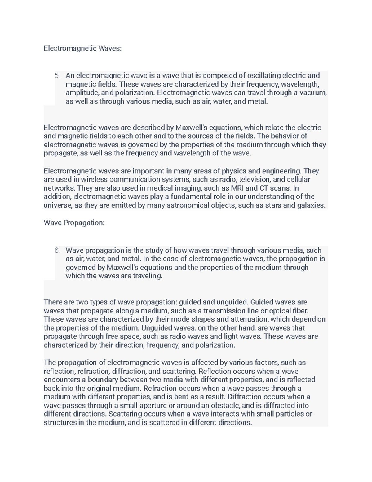 Engineering Electromagnetics 5-6 - Electromagnetic Waves: An ...