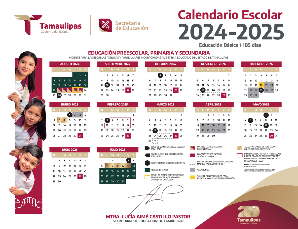 Calendario-escolar-24-25 185-dias-basica - Calendario Escolar ...