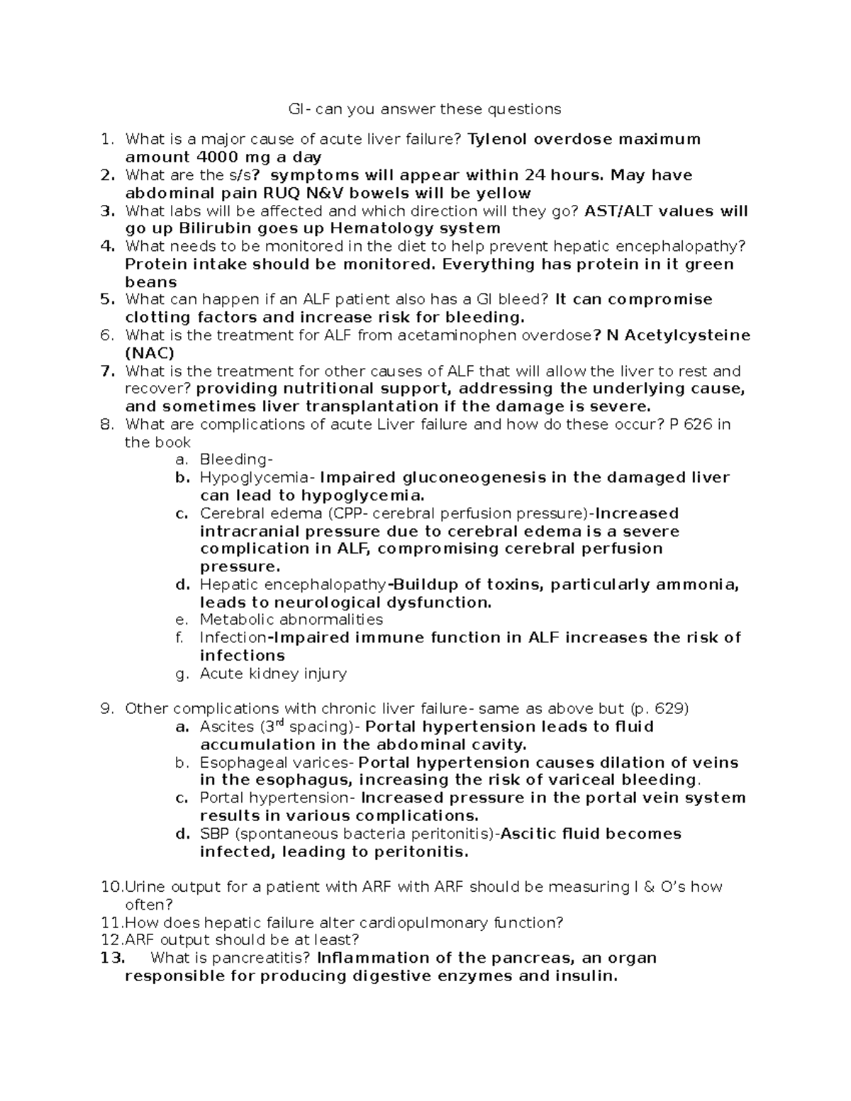 GI questions-answers - GI- can you answer these questions What is a ...