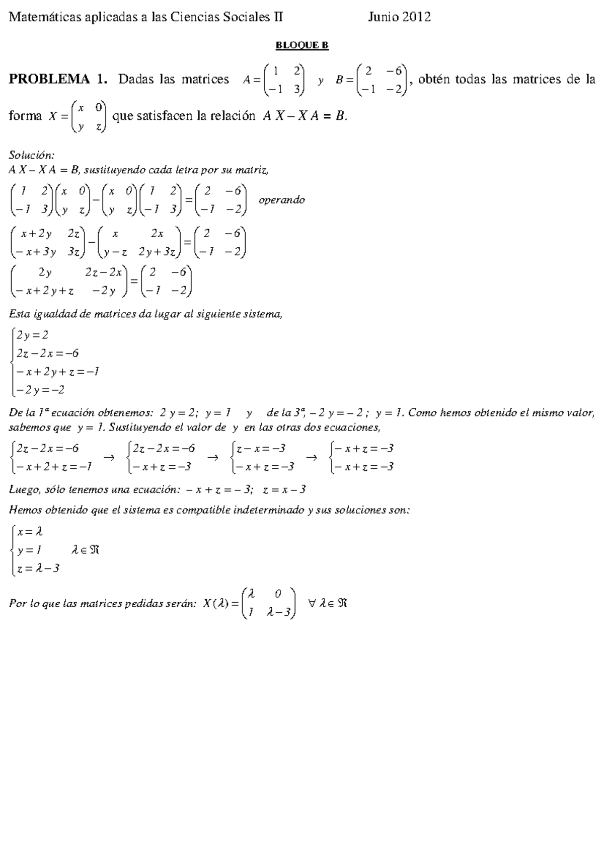 Sol Jun 2012 B1 - Ghhb. - Matemáticas aplicadas a las Ciencias Sociales ...
