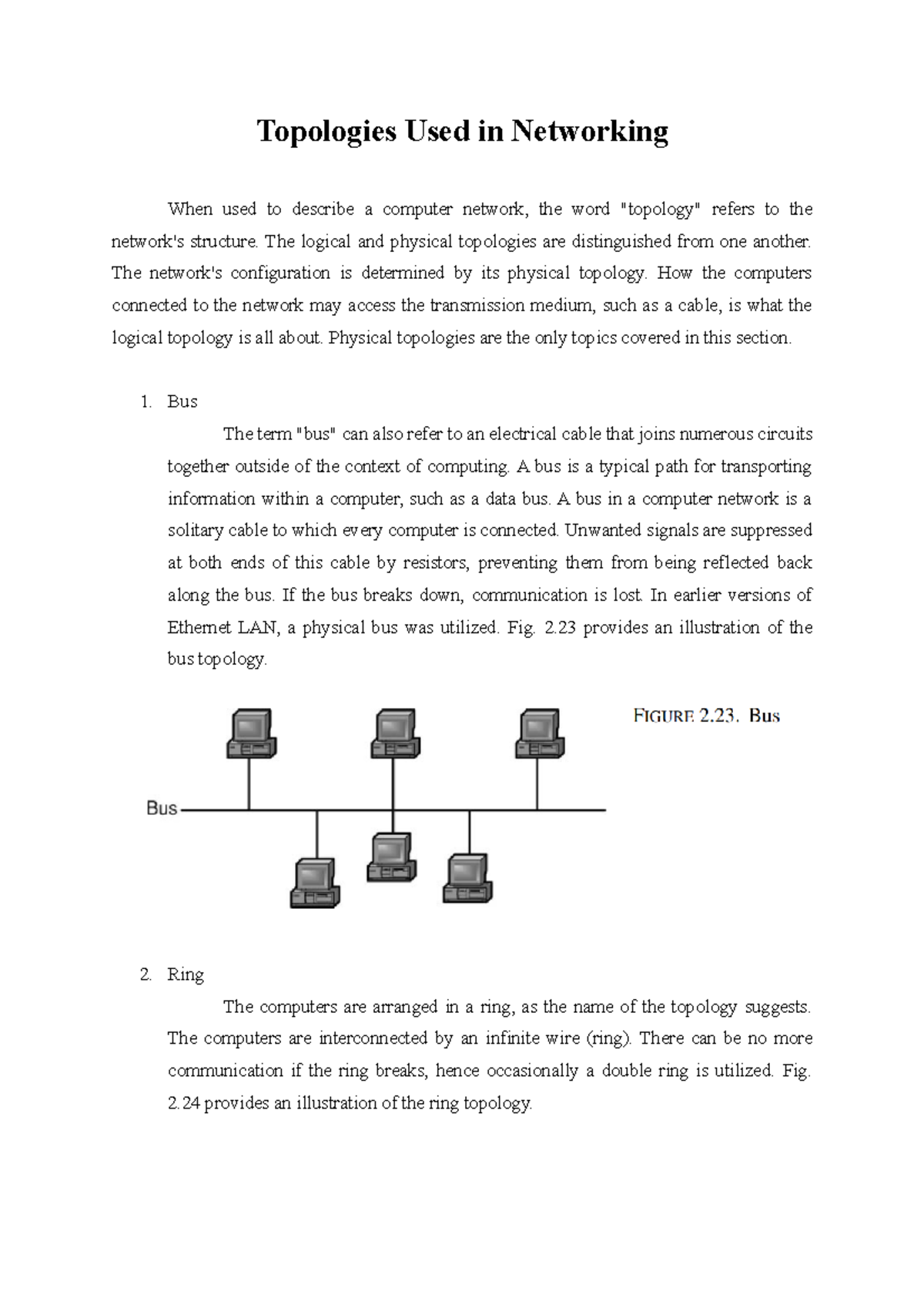 Topologies Used In Networking The Logical And Physical Topologies Are Distinguished From One
