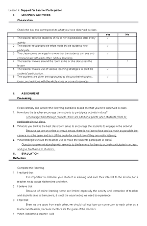 POST Activity Report examples - Republic of the Philippines Cordillera ...