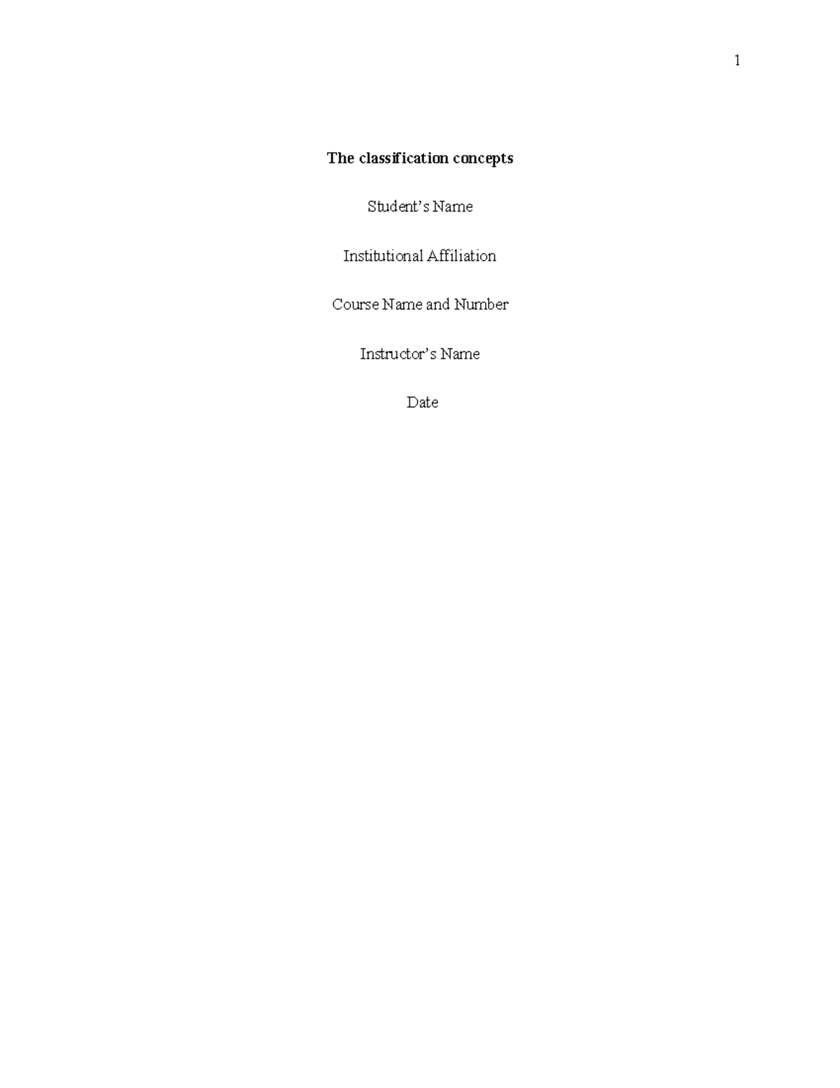 Chapter 4 research - suggested solution review - The classification ...