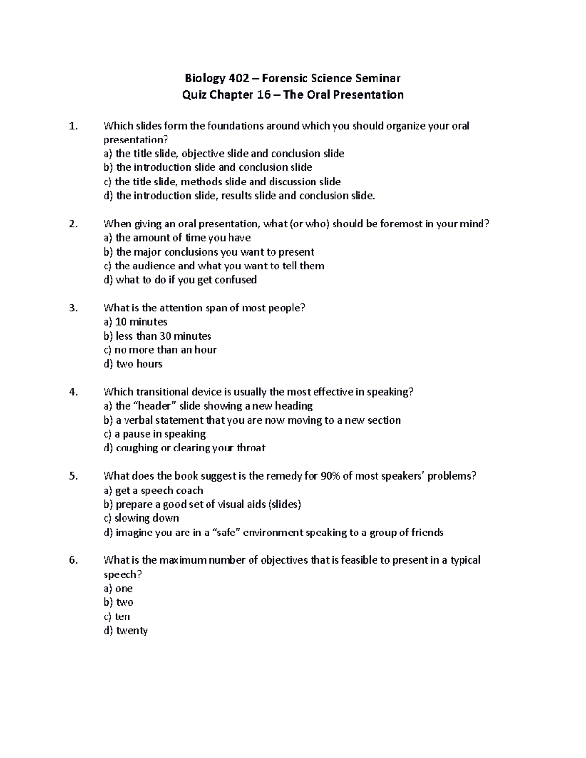 BIOL402 - notes from the goat - Biology 402 – Forensic Science Seminar ...