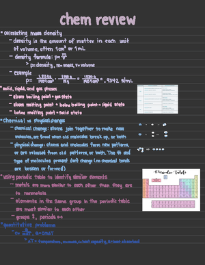 Video 1-12 Notes - Chem P 1 chemistry : the study ofmatterandthe ...