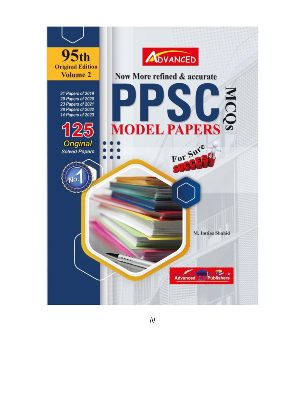 Advanced PPSC Model Papers Edition 95 vol 2 Contents - (i) (ii) (iv ...