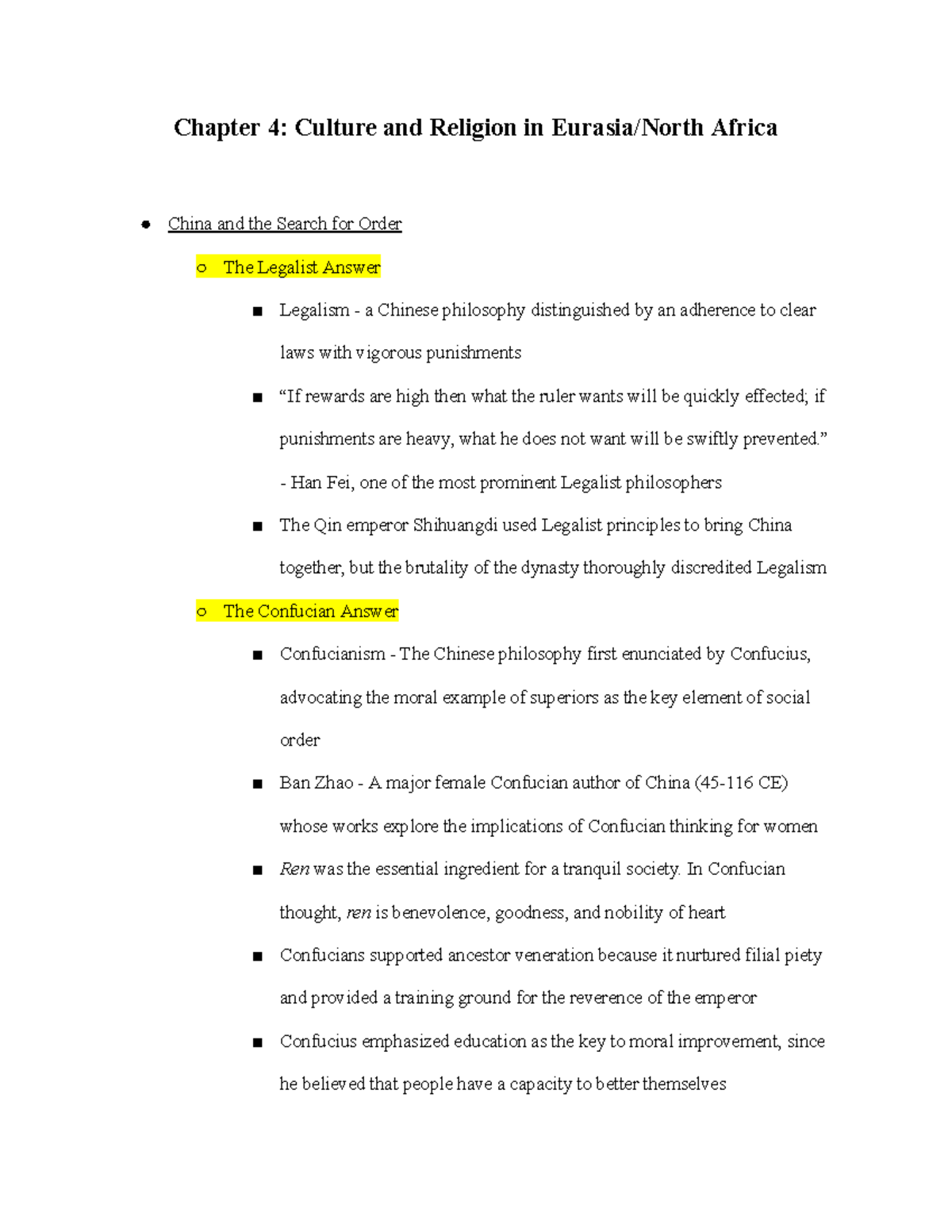 Culture and Religion in Eurasia and North Africa - Chapter 4: Culture ...