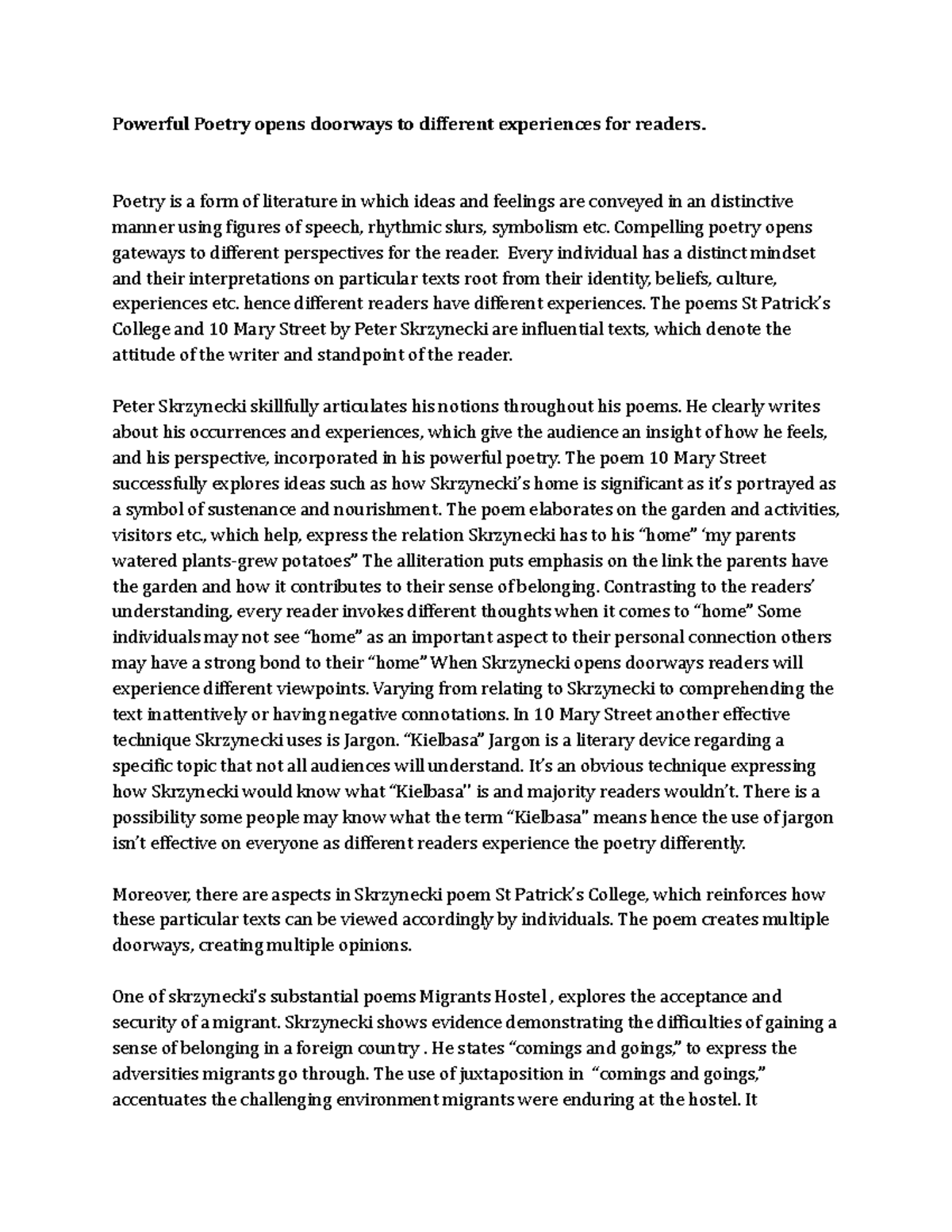 Poetry English - peter sche - Powerful Poetry opens doorways to ...