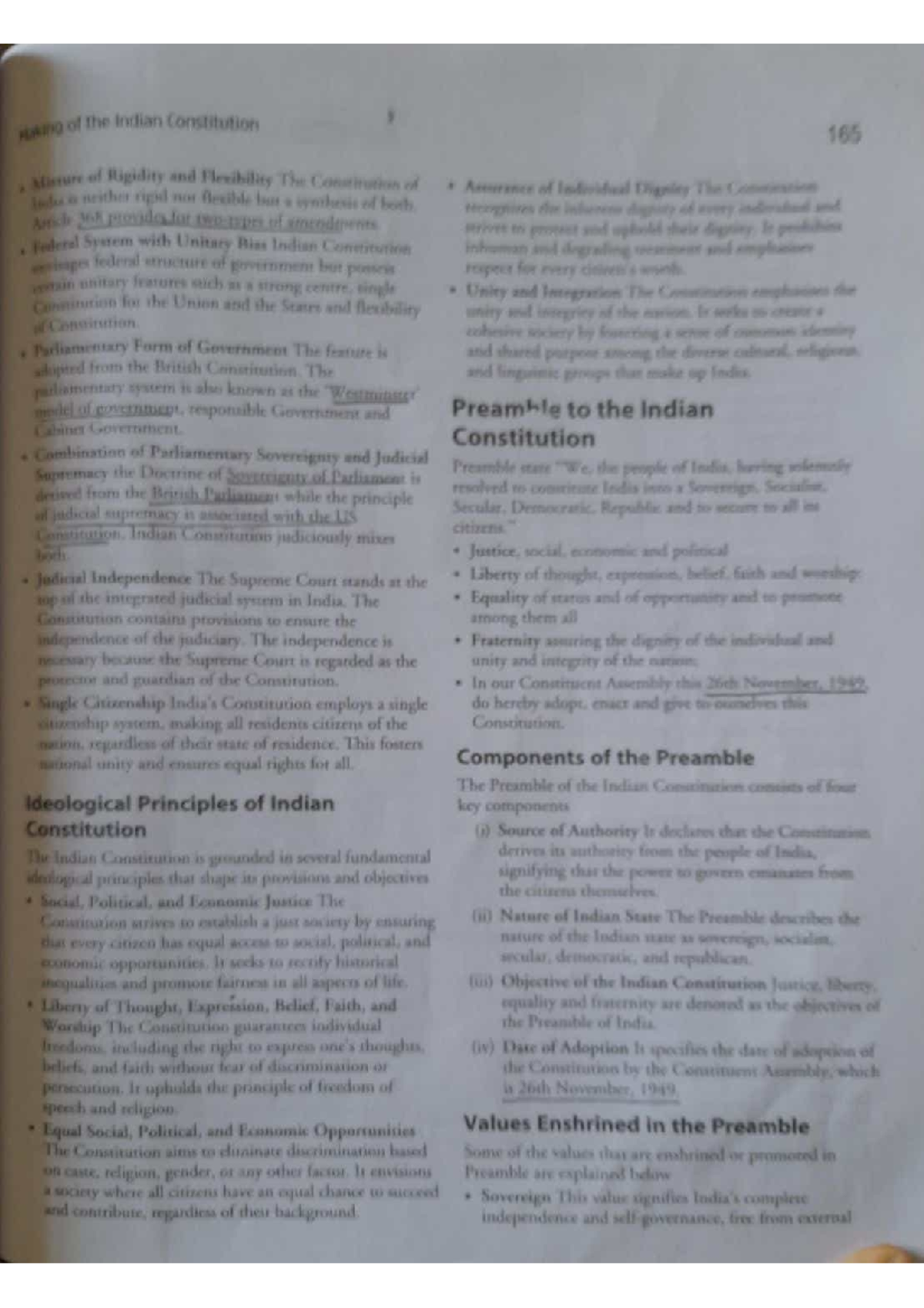 Preamble - Summary B.A.(Hons.) Pol. Science - Studocu