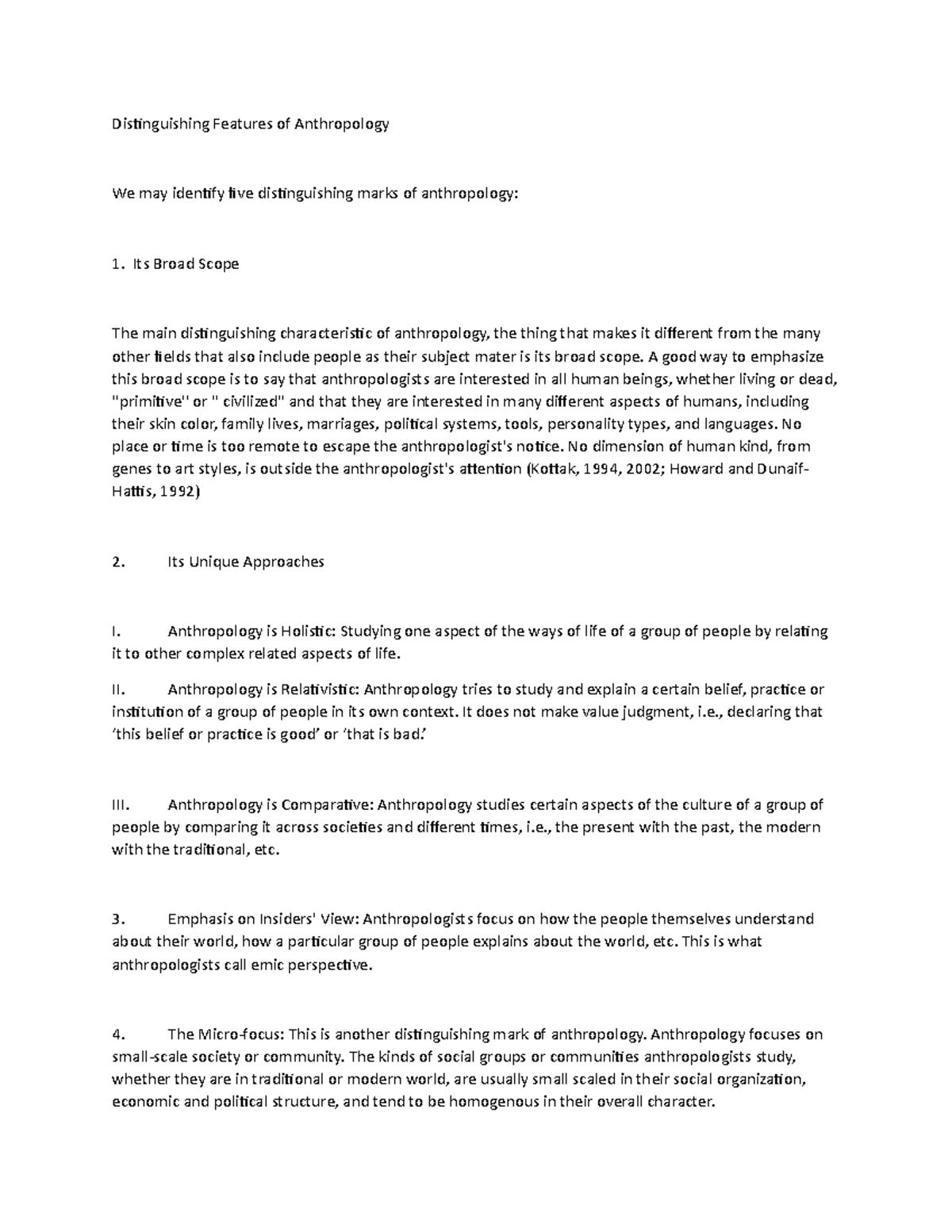 CA1 Part 3 - These are lecture notes for cultural anthropology ...