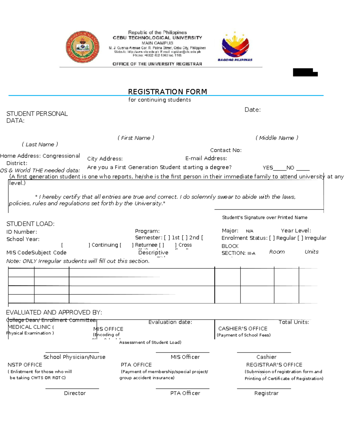 Enrolment-FORM-OLD - BJHGHGHKJJHNLNLKKHJLH - RO Form 2B Pilot Form only ...