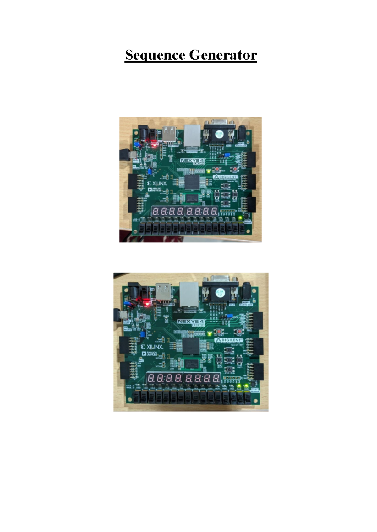 Seq gen - FPGA Output - FPGA Based system design - Sequence Generator ... Seq gen - FPGA Output - FPGA Based system design - Sequence Generator ...
