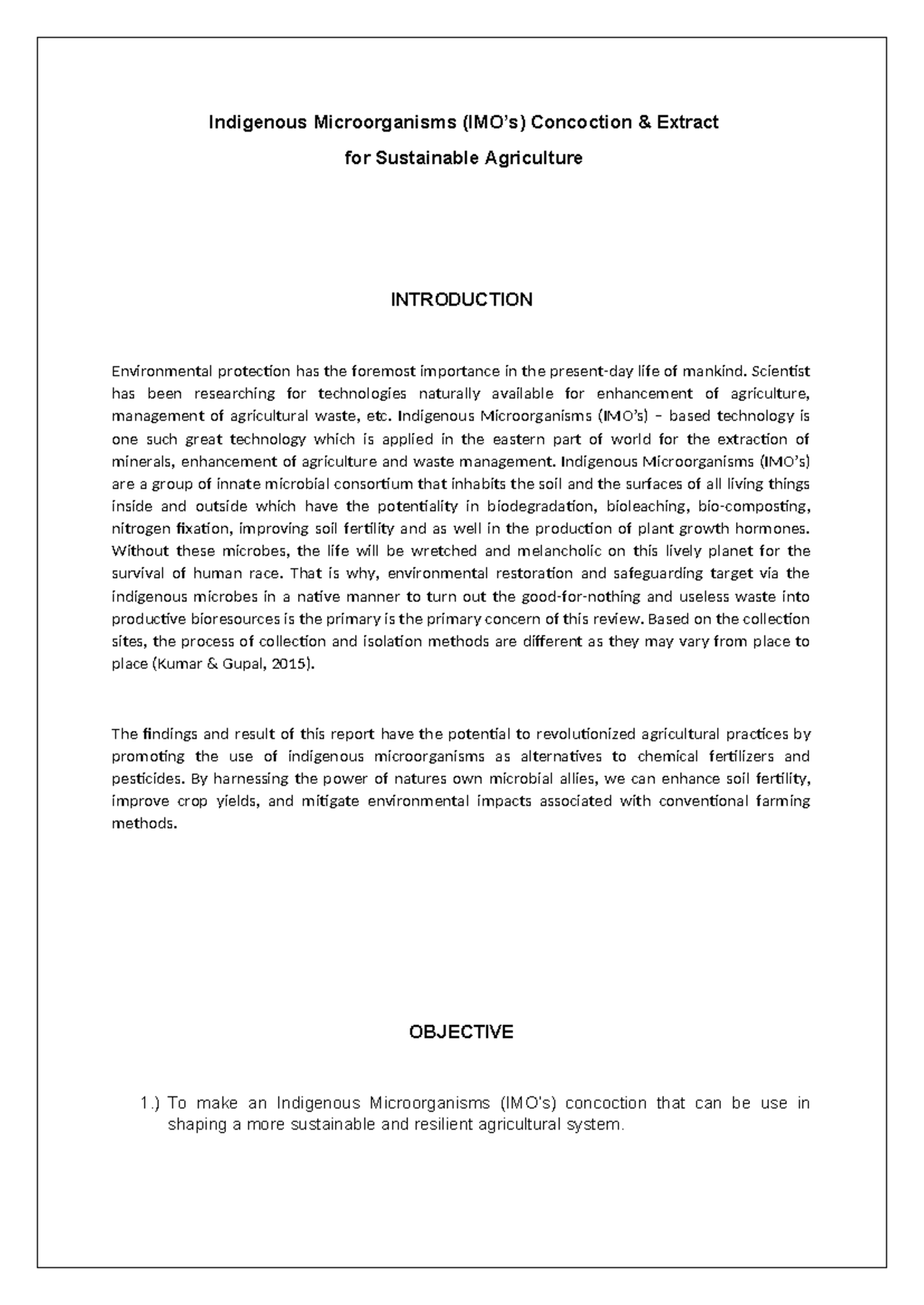 Indigenous Microorganisms Concoction - Indigenous Microorganisms (IMO’s ...