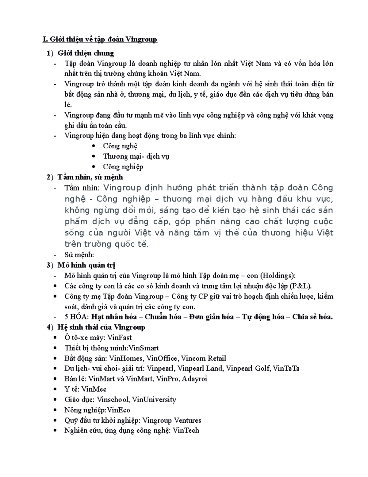[123doc] - phuong-phap-quan-tri-cua-tap-doan-vingroup - I. Giới thiệu ...