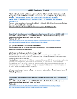 AFPD1 Proteinas y acidos nucleicos 2022 I preguntas guía - AFPD 1. Proteínas y ácidos nucleicos ...