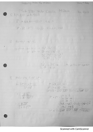 Course Outline MATH2780-01-S21 - MATH 2780 Vector Calculus Summer 2021 Section 1 Instructor: Dr ...