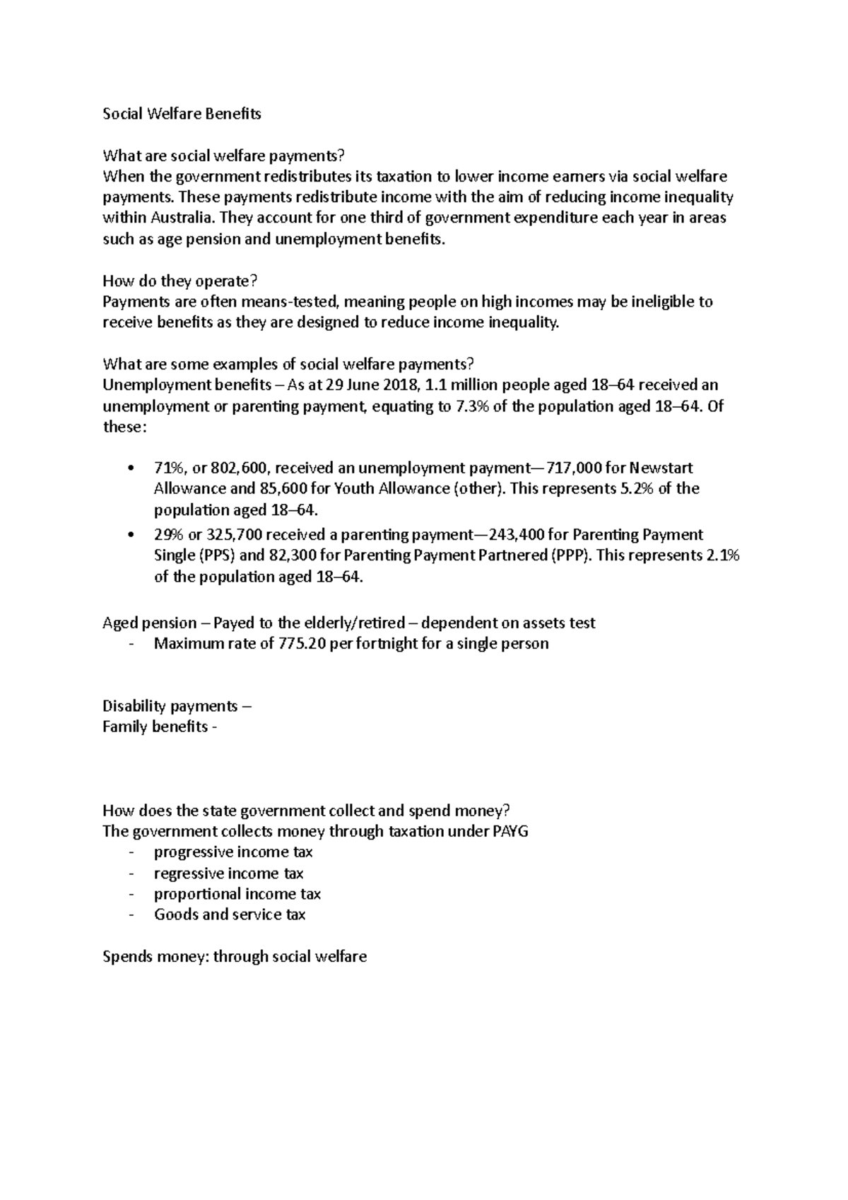 Social Welfare Benefits - These payments redistribute income with the ...