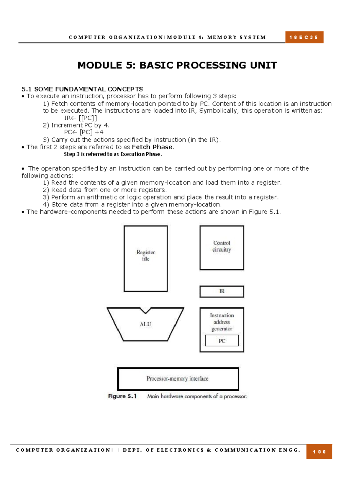 Module 5 - coa - C O M P U T E R O R G A N I Z A T I O N | M O D U L E ...