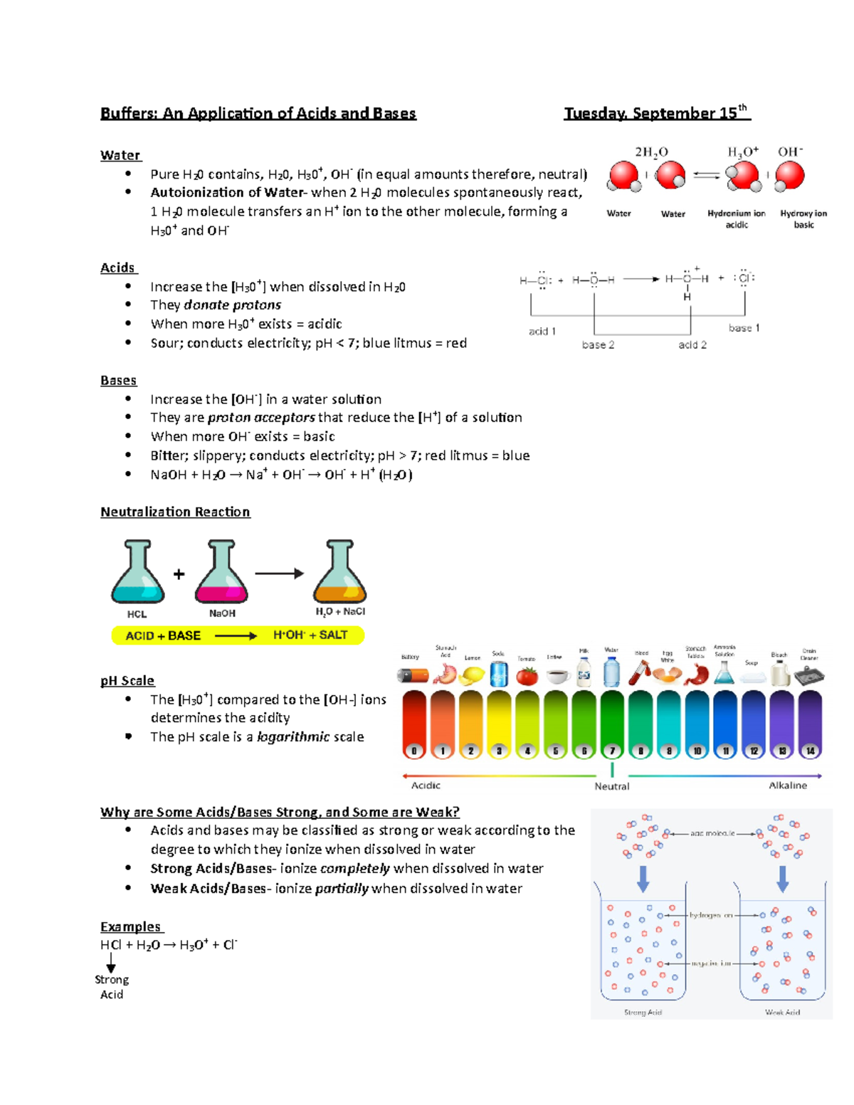 Buffers- An Application of Acids and Bases - enzymes), impairing proper ...