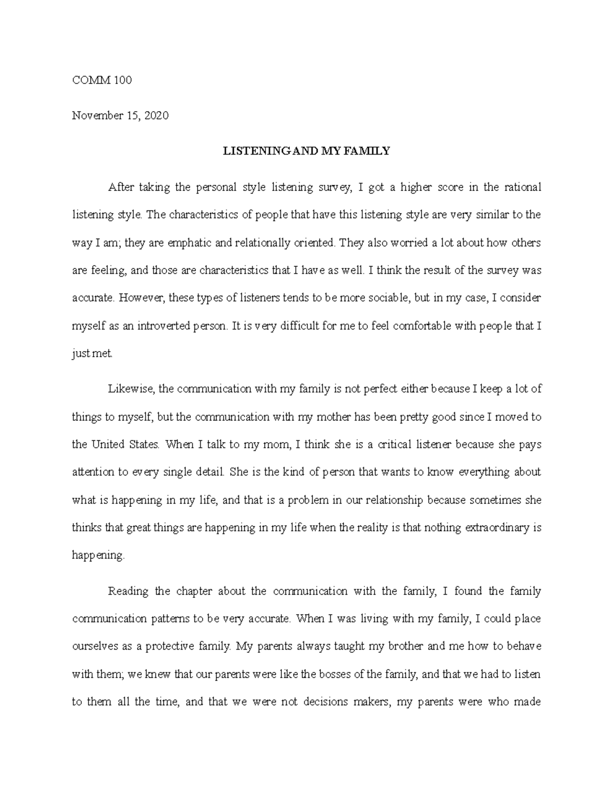 Family Communication - This talks about the ways to communicate and how ...