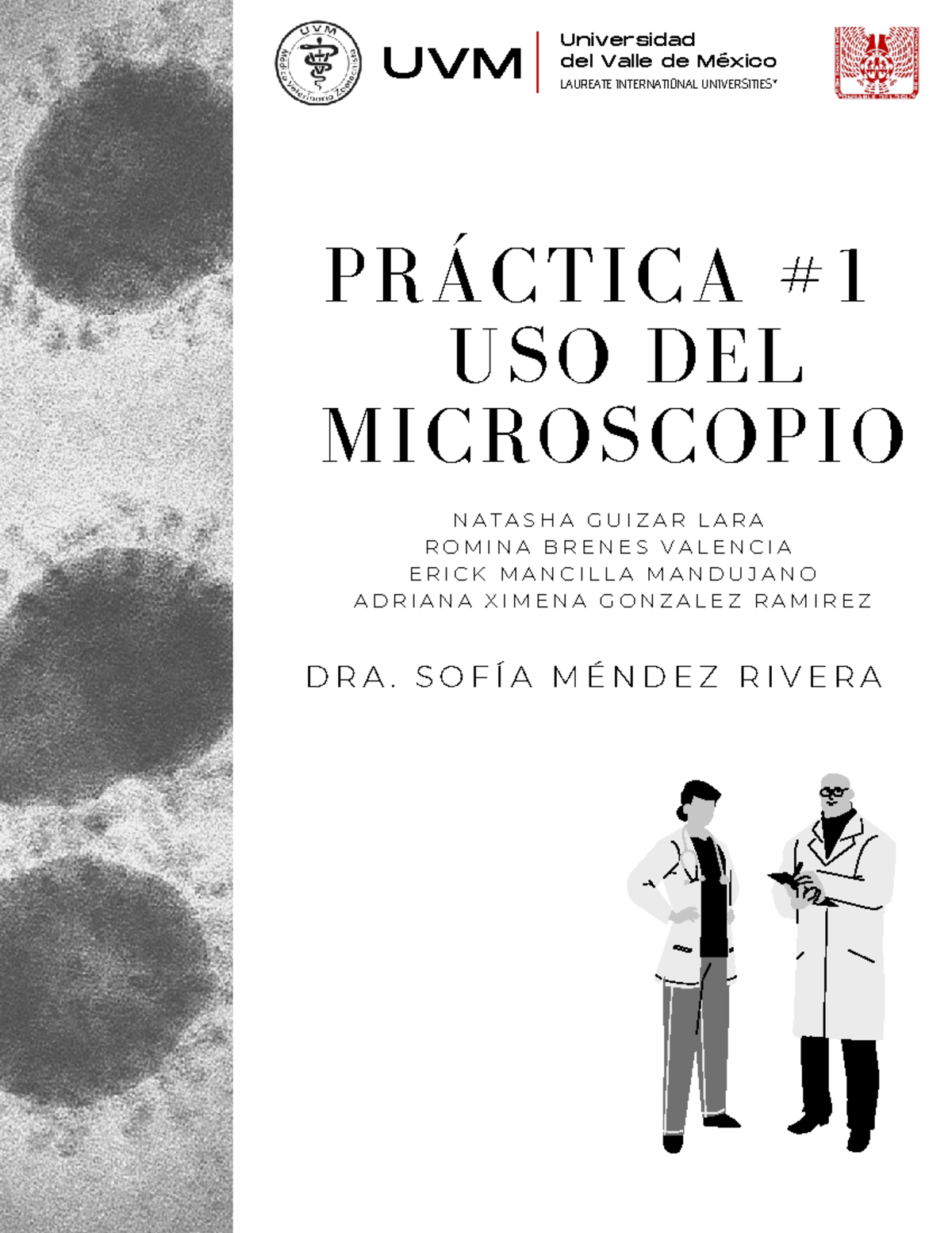 Practica 1 microscopio - PRÁCTICA # USO DEL MICROSCOPIO NATASHA GUIZAR ...