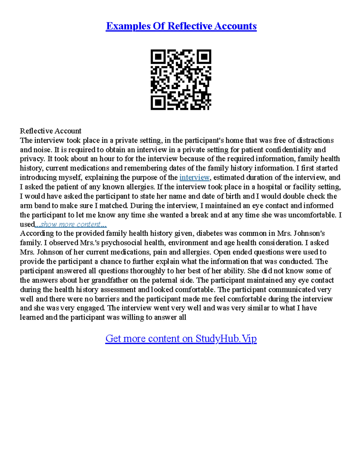 Reflective Account Essay - Examples Of Reflective Accounts Reflective ...