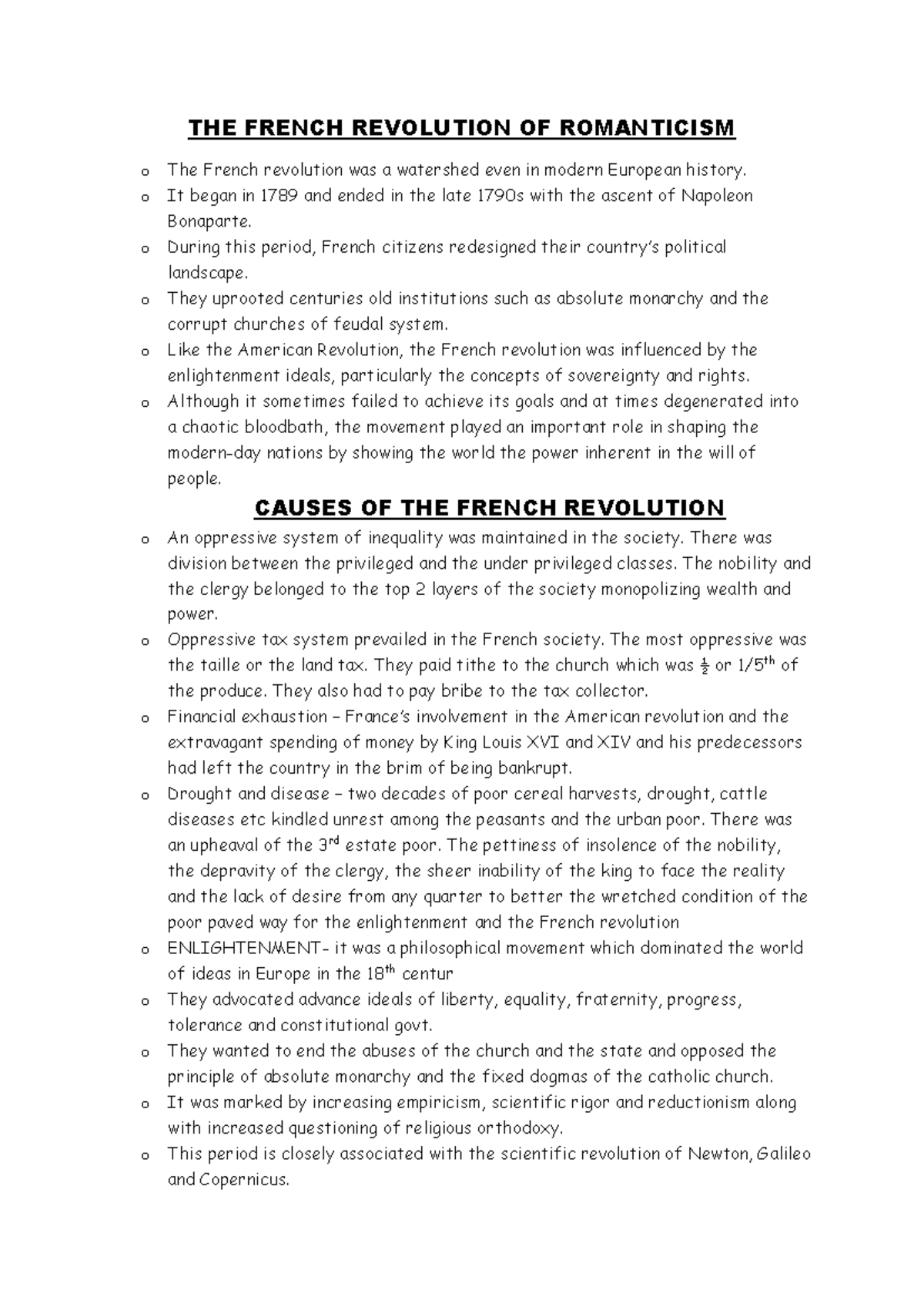 THE French Revolution OF Romanticism - THE FRENCH REVOLUTION OF ...