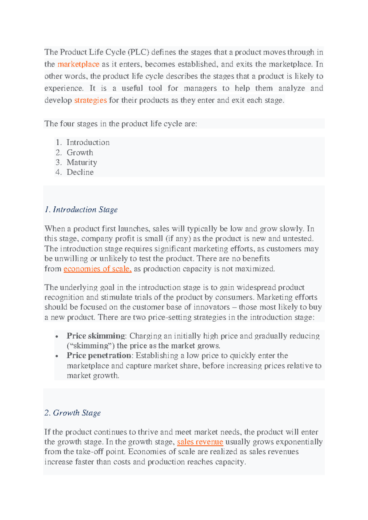 2024 Product Life Cycle - The Product Life Cycle (PLC) defines the ...